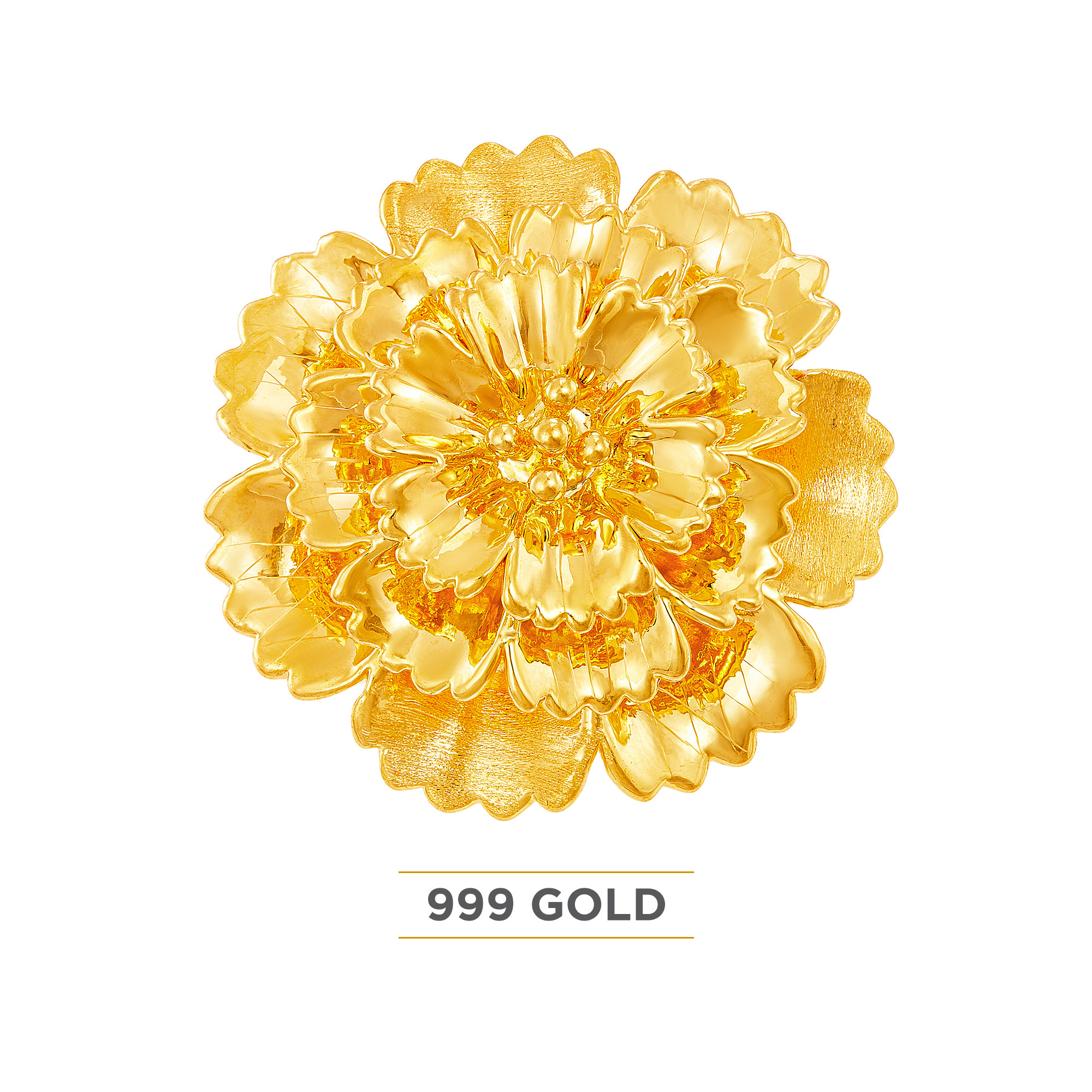 999/24K Yellow Gold Ring