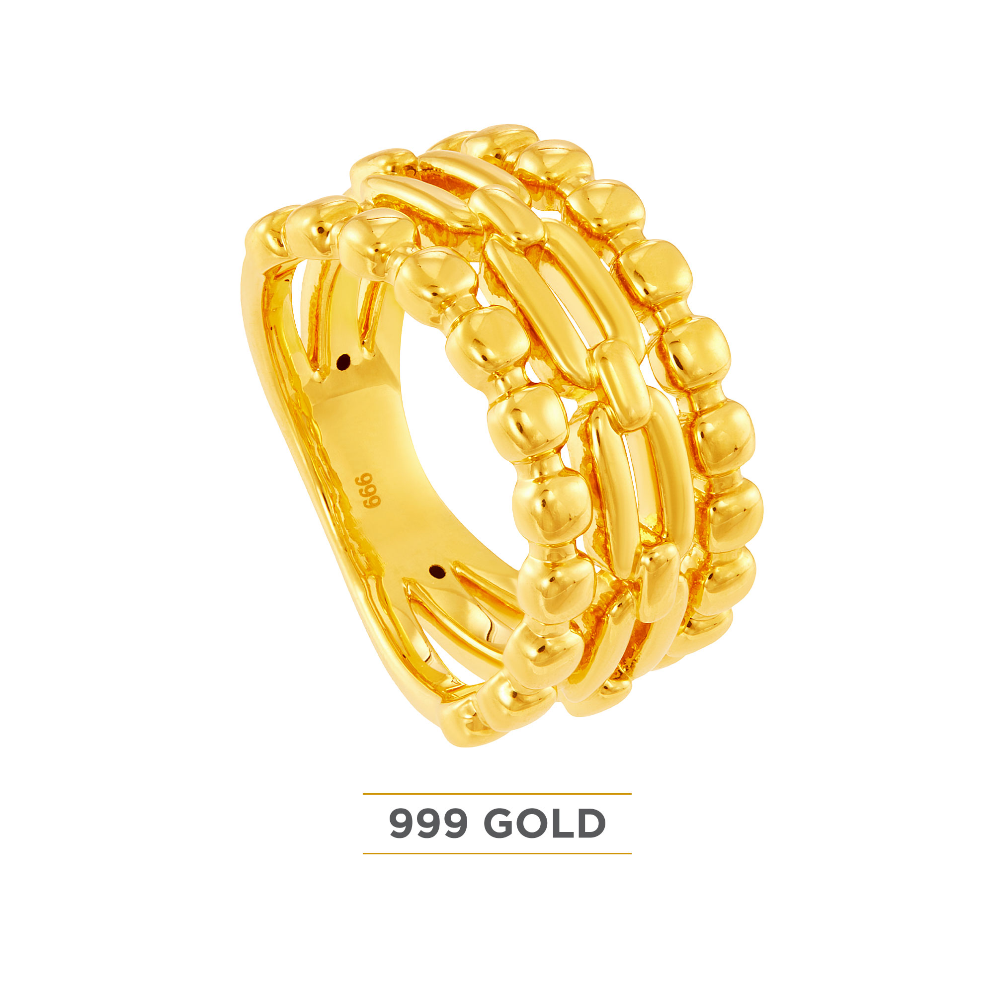 999/24K Yellow Gold Ring 9GR00341124