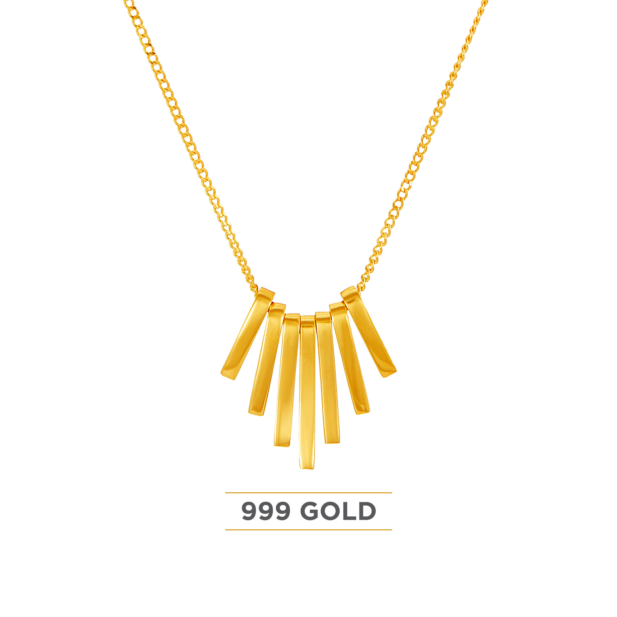 999/24K Yellow Gold Necklace
