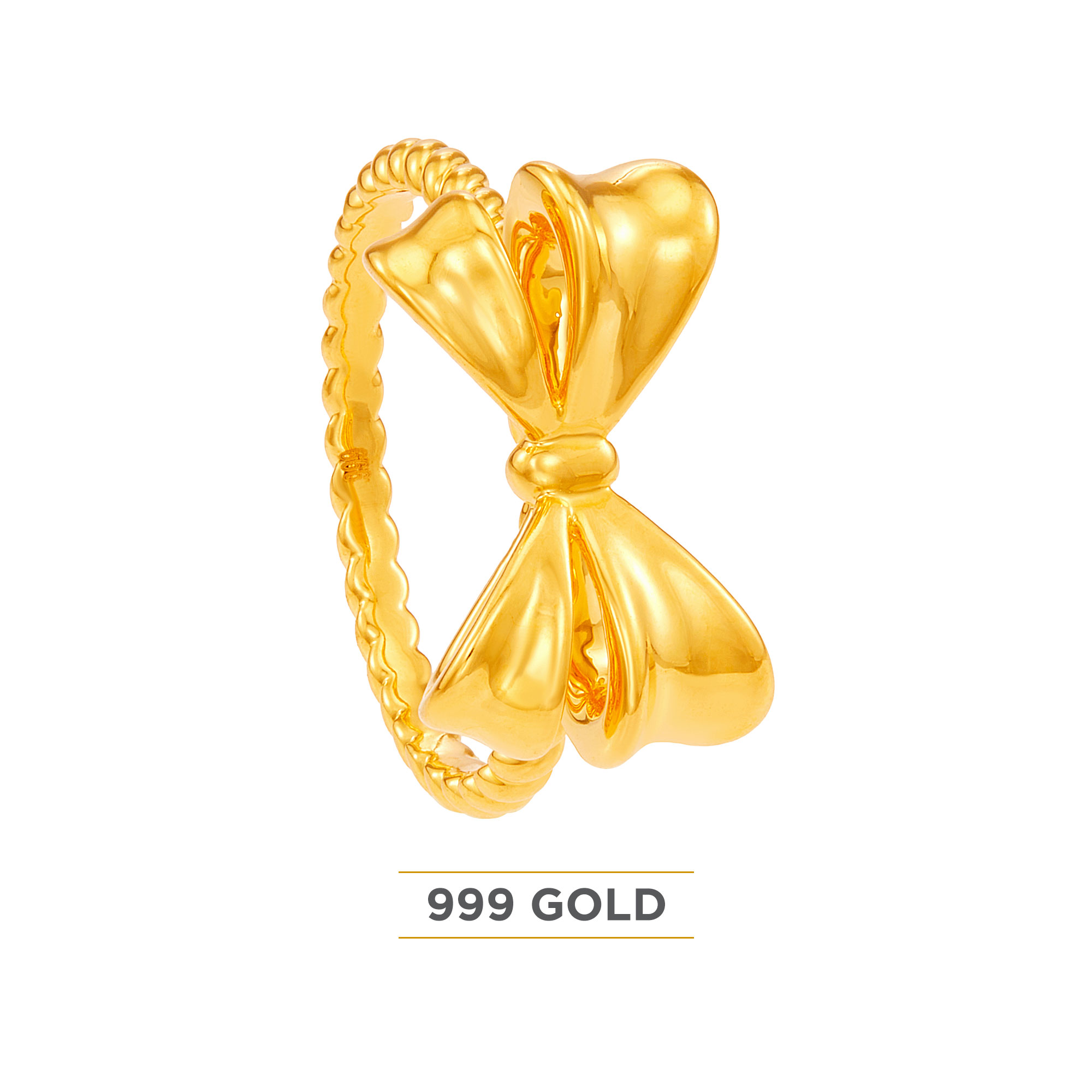 999/24K Yellow Gold Ring (Ribbon) 9GR00561224