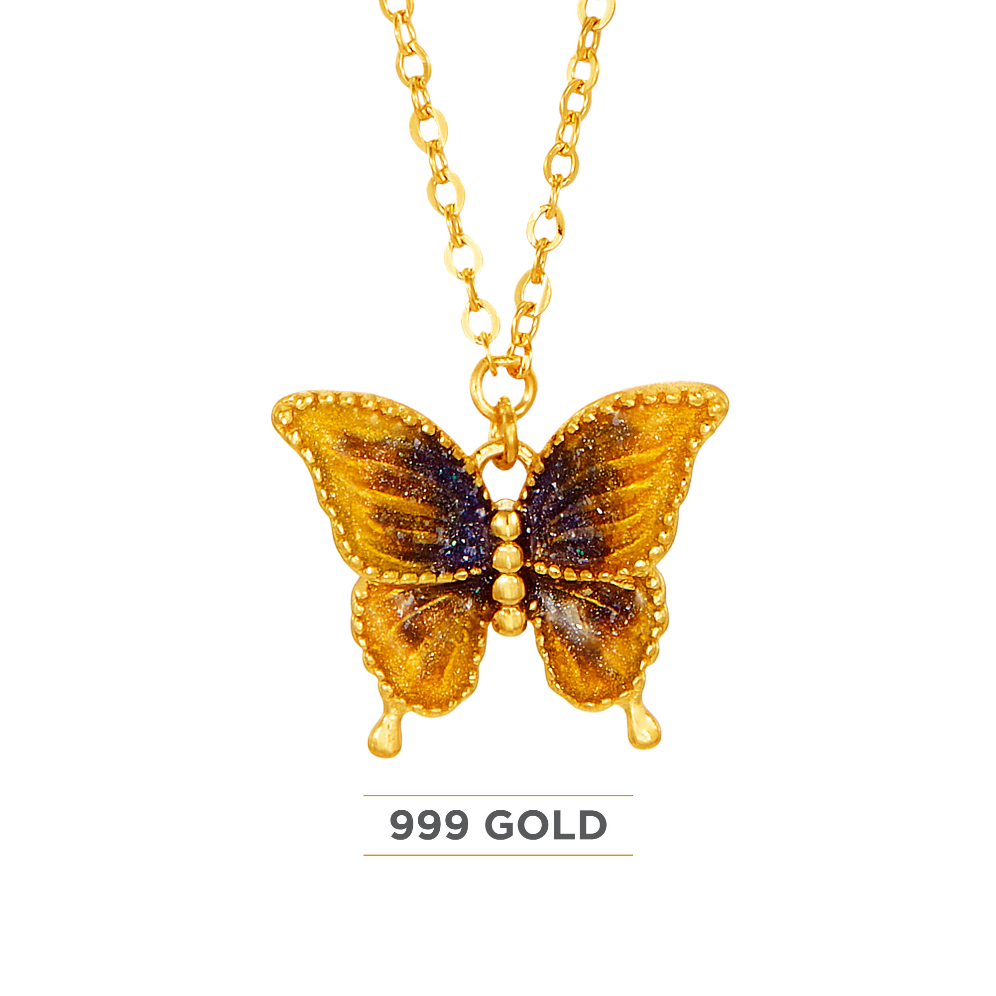 999/24K Yellow Gold Necklace WWGC1390524