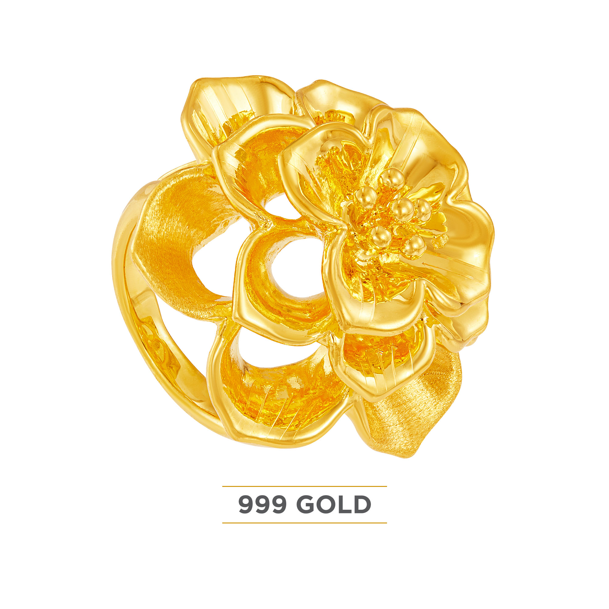 999/24K Yellow Gold Ring 9GR00631224