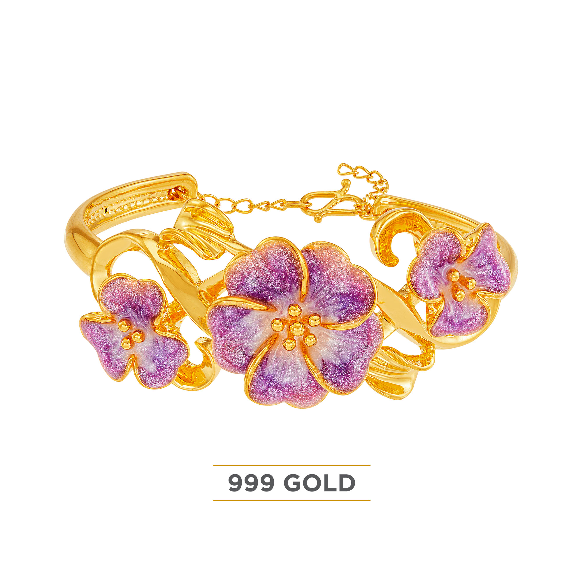 999/24K Yellow Gold Bangle 9GB00111224