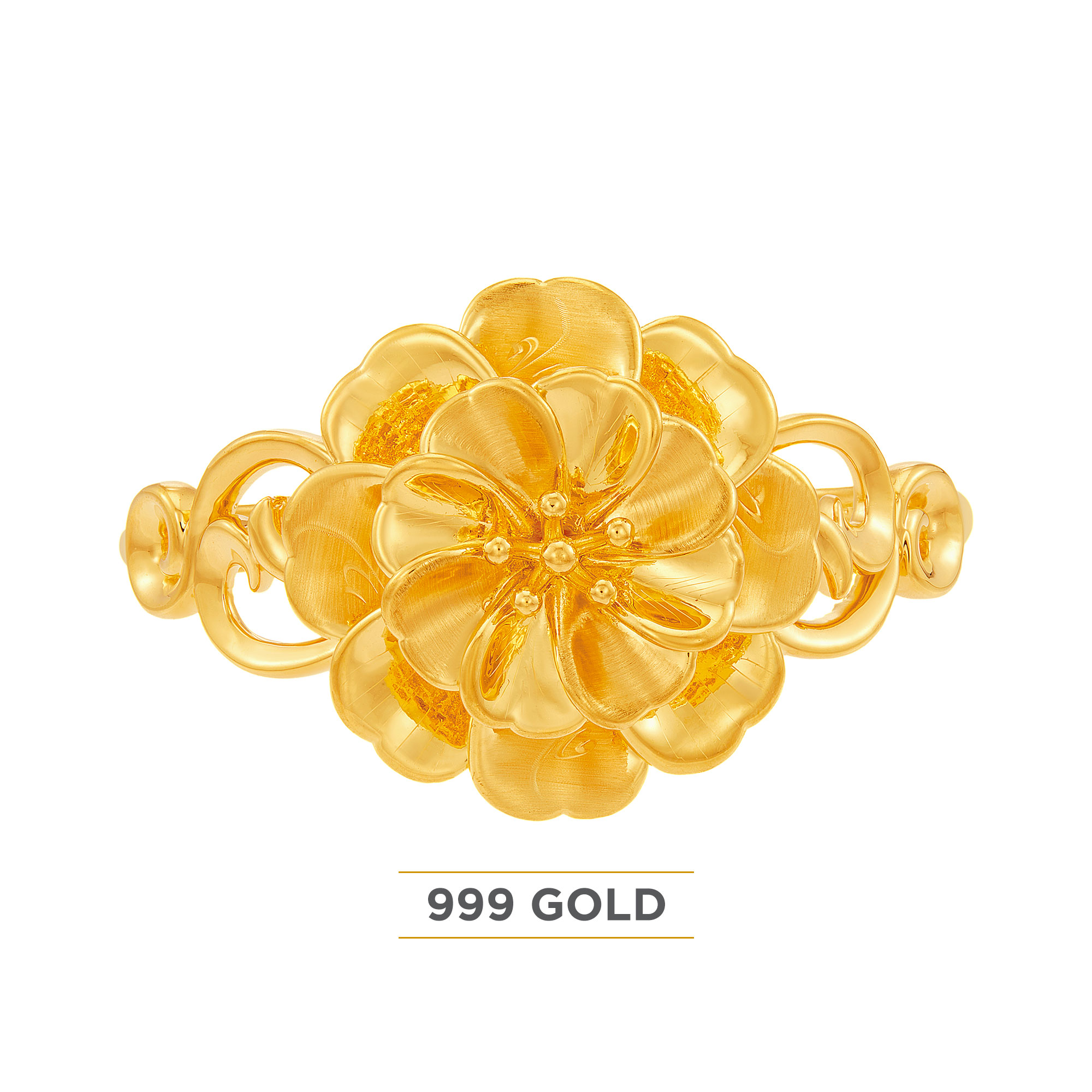 999/24K Yellow Gold Bangle 9GB00121224