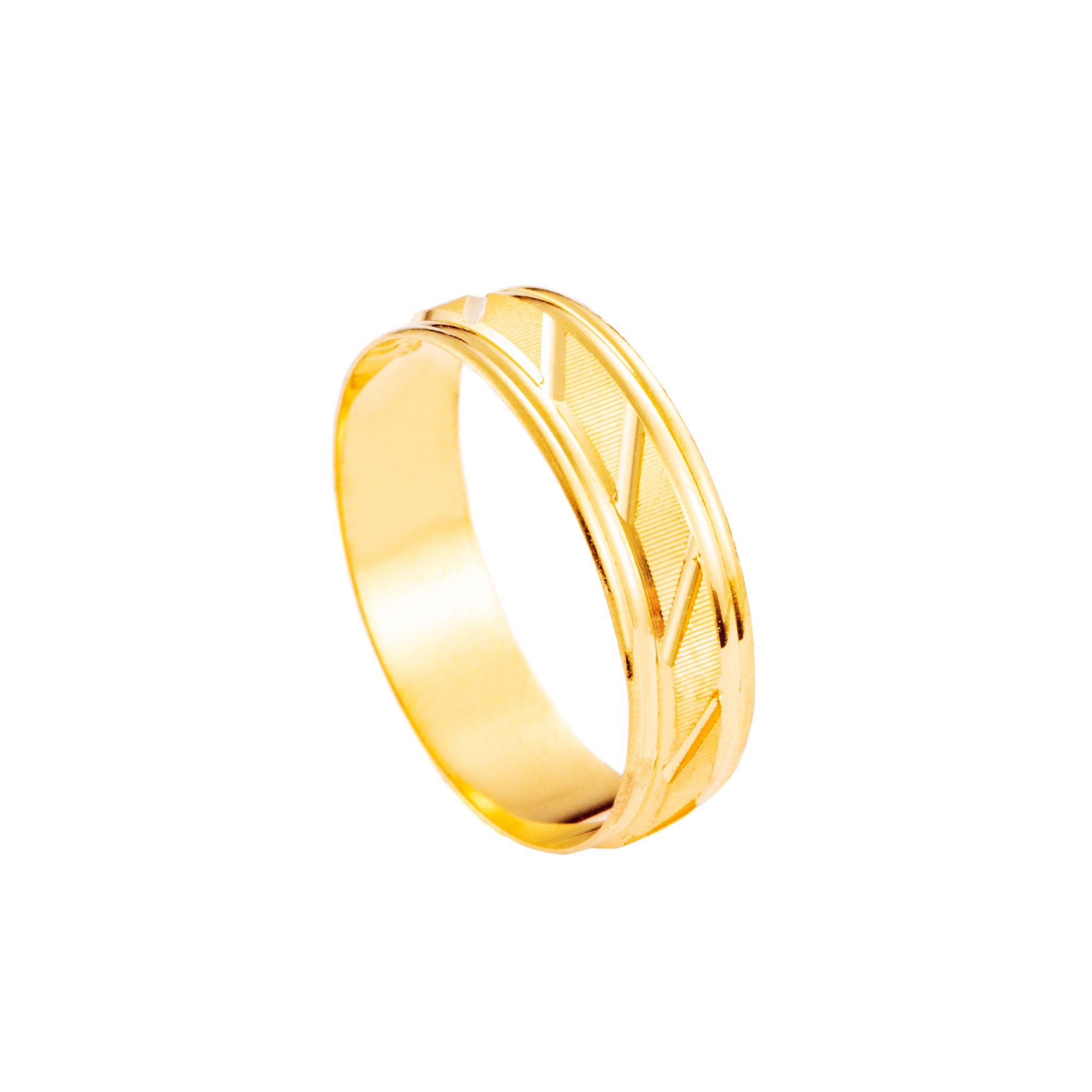 Haza Yellow Gold Ring, 916 Gold R818(LI)