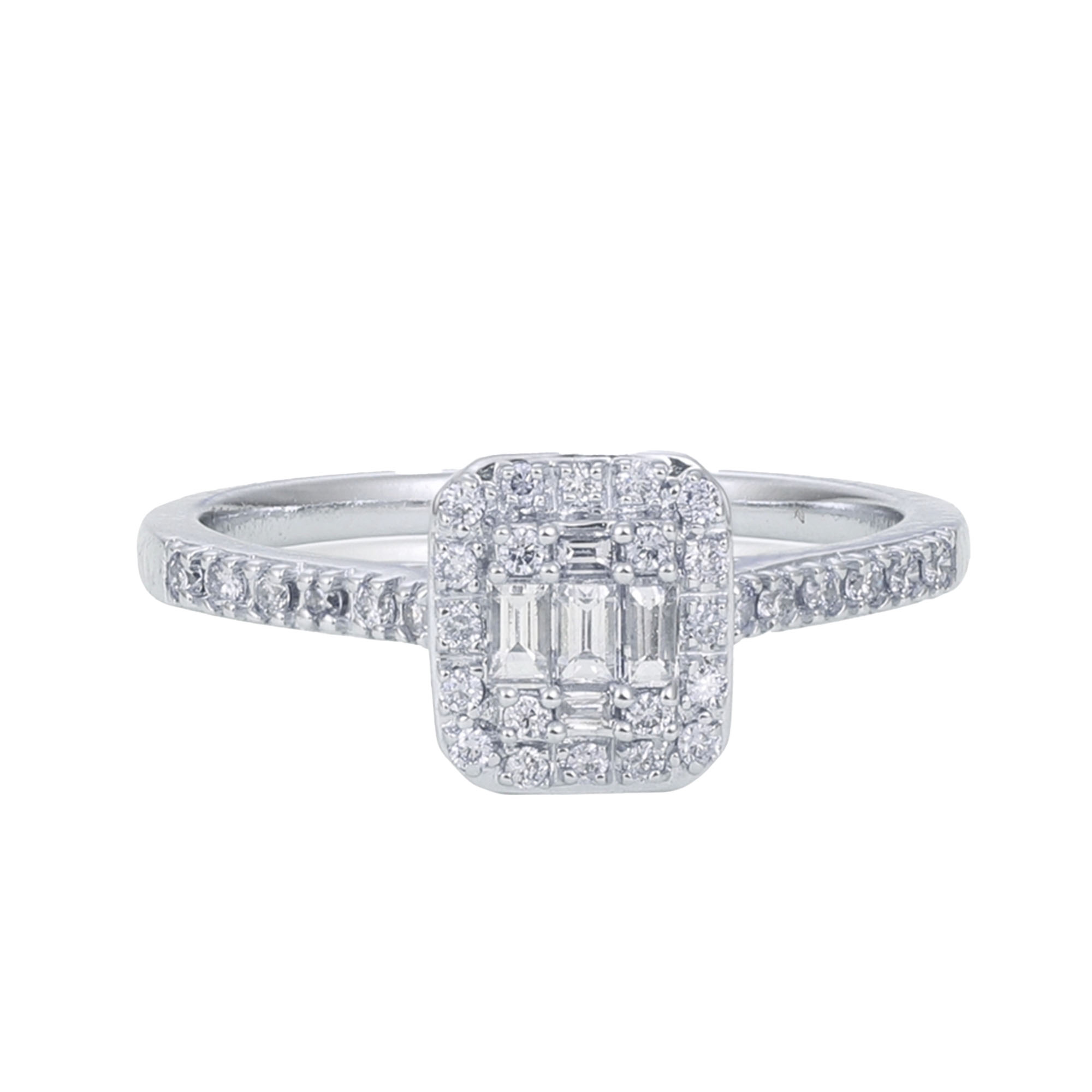 Fire On Ice White Diamond Ring | HABIB Jewels