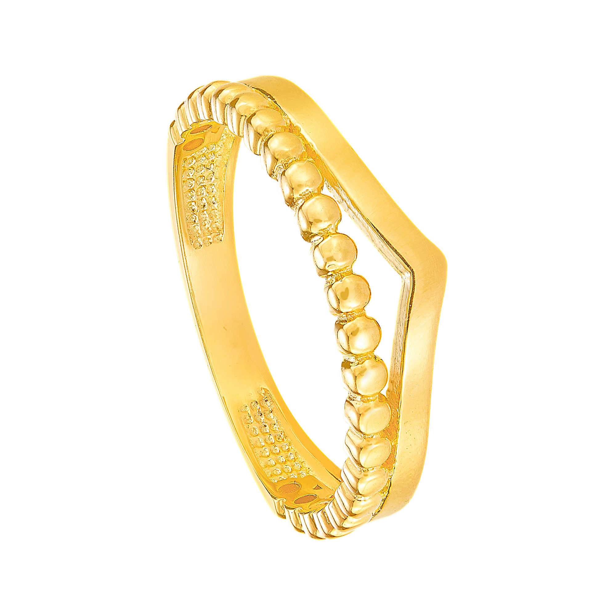 Oro Italia 916 Yellow Gold Ring GR4379 | HABIB Jewels