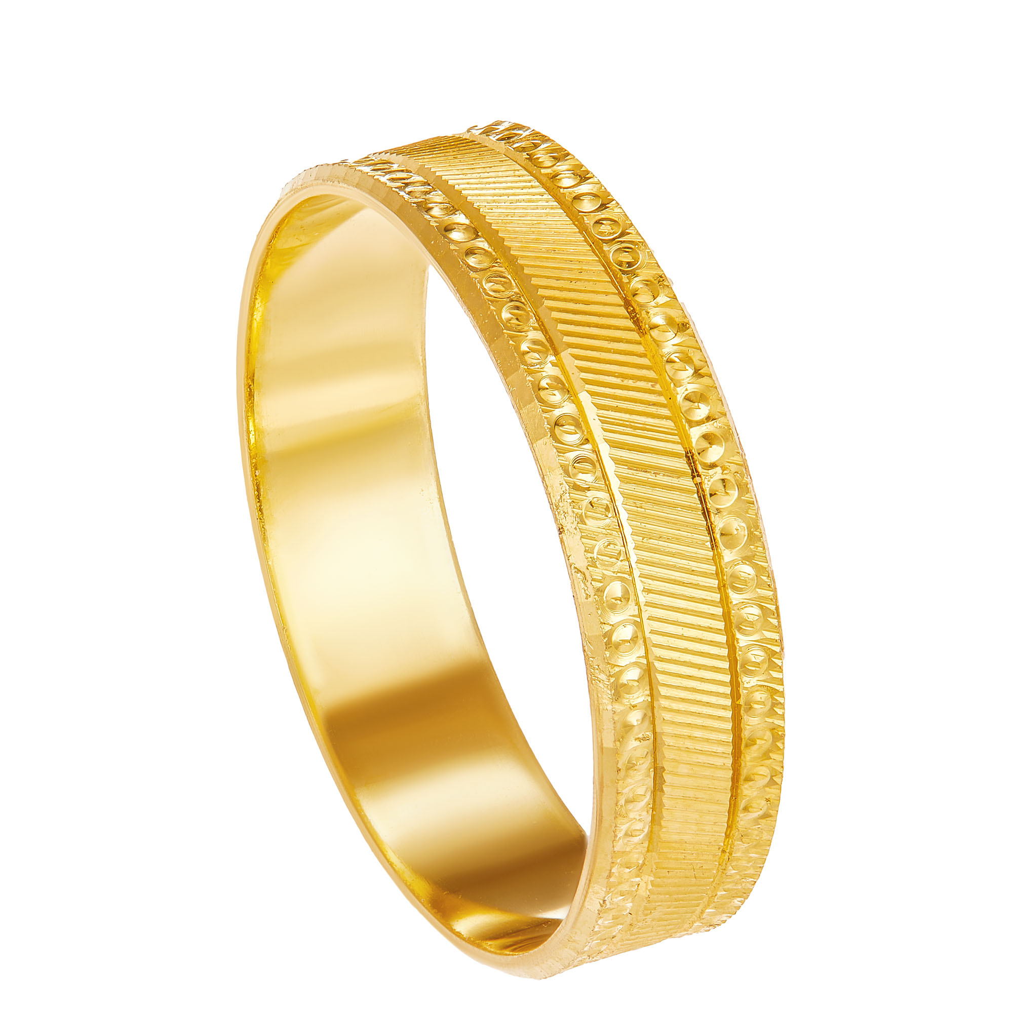 Gaby Yellow Gold Ring, 916 Gold (2.25G) R888(L) | HABIB Jewels