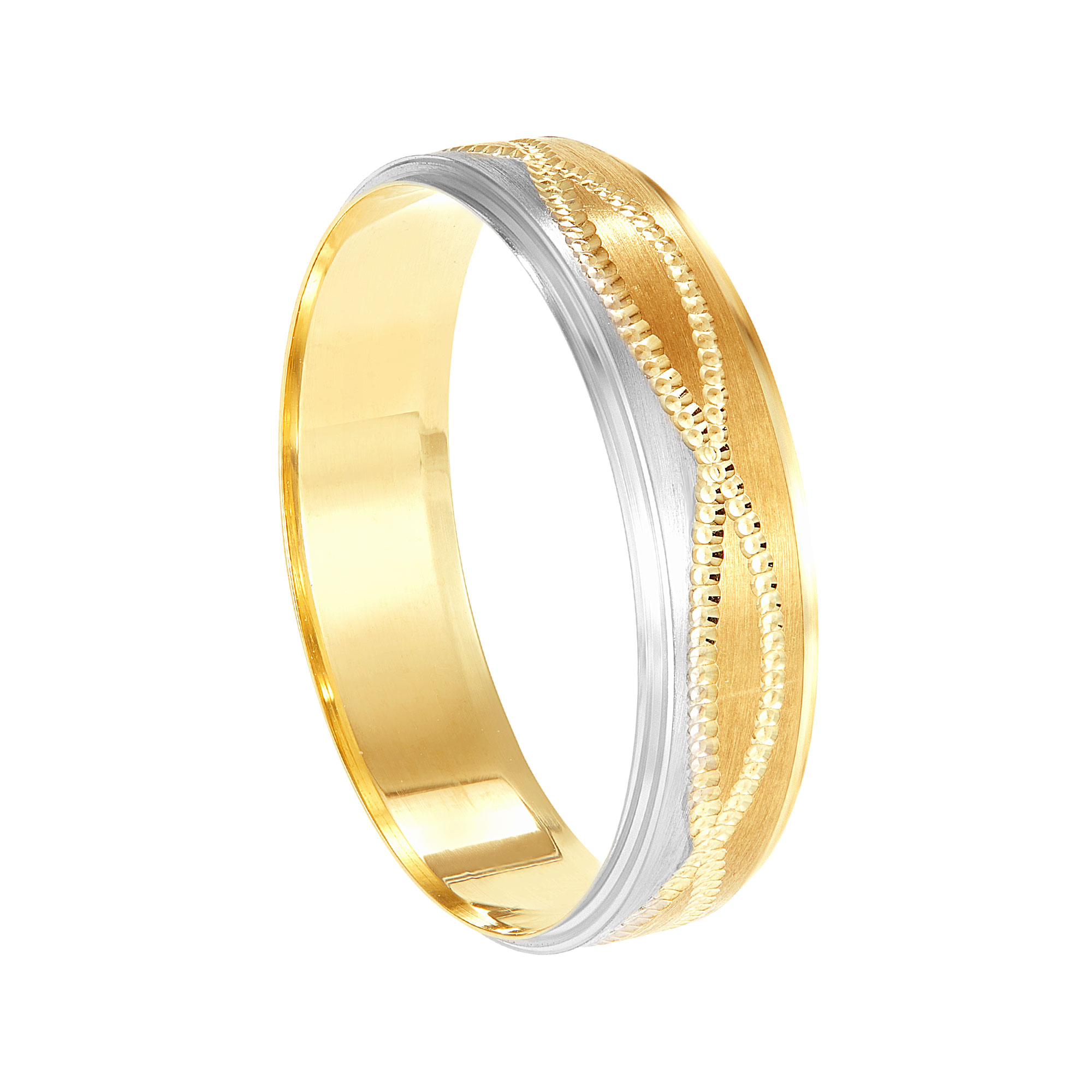 375/9K Yellow and White Gold Ring WAA986-BI