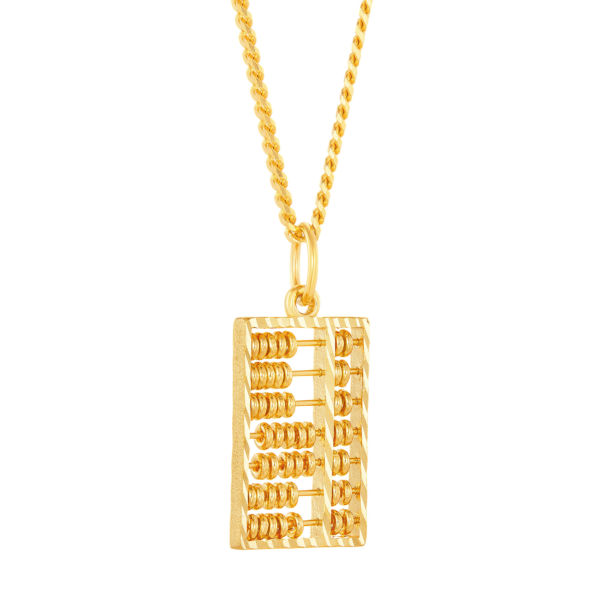 Otto Abacus Gold Pendant, 916 Gold MP-10122(7)