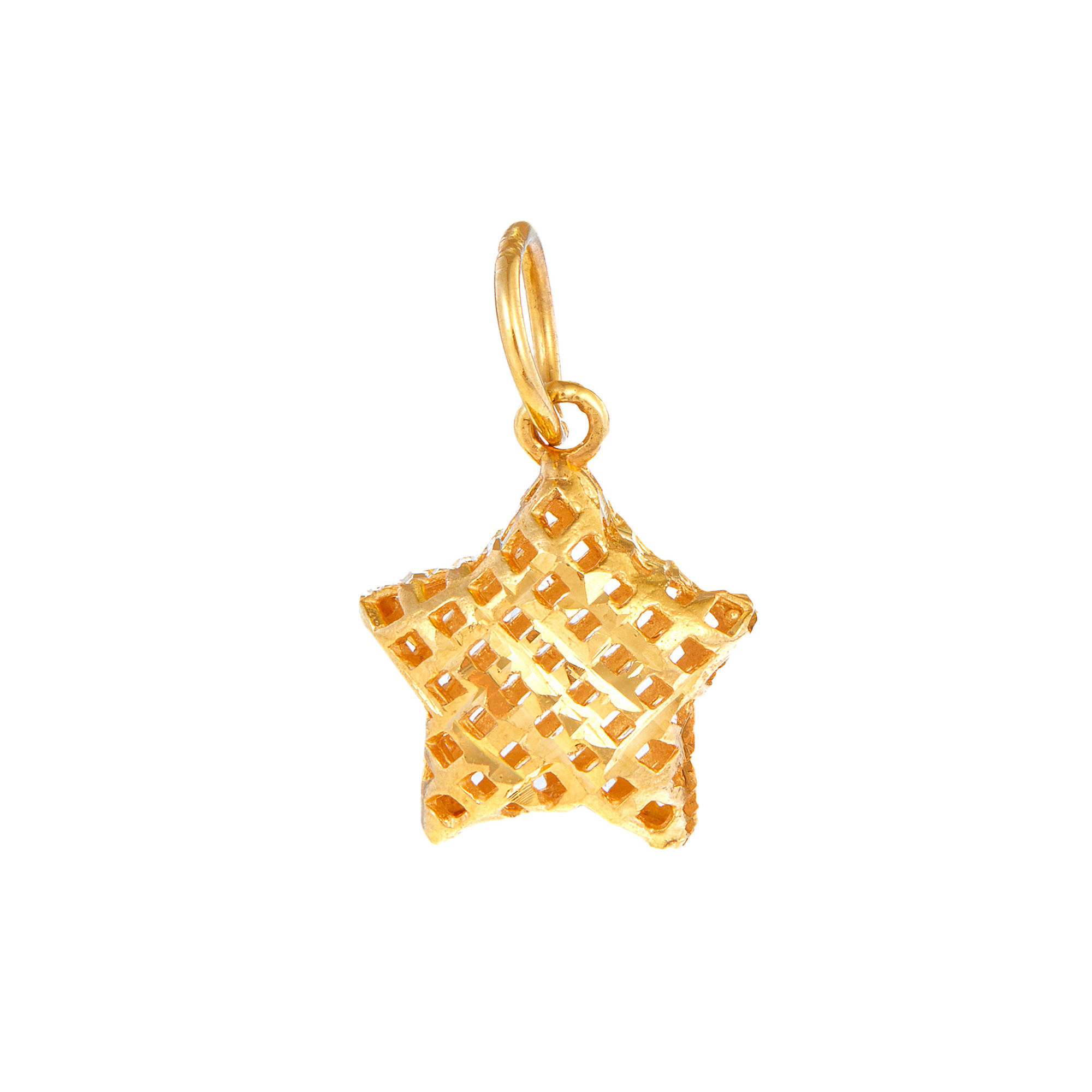 Handbag White and Yellow Gold Charm, 916 Gold LEPP26