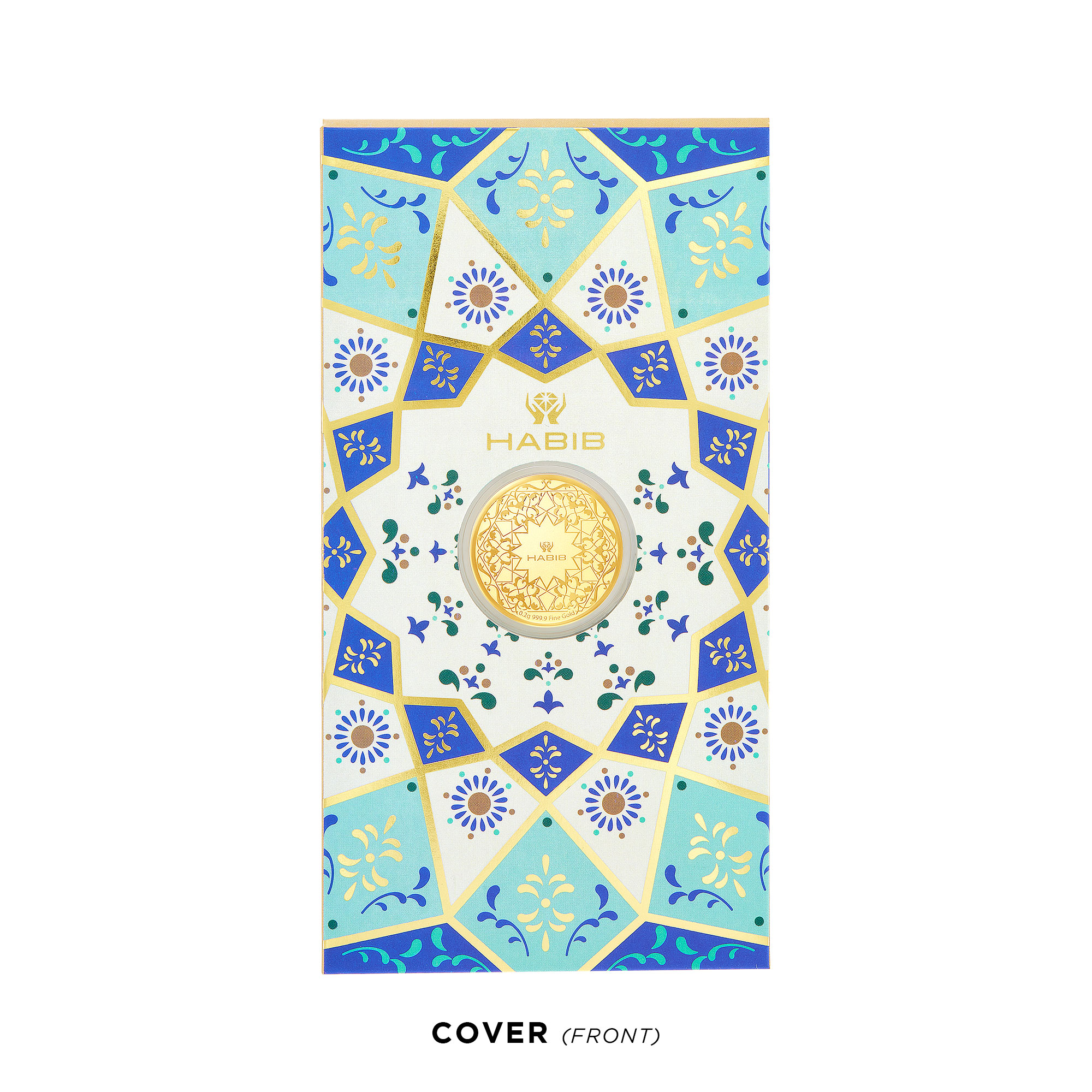 Arabesque (Cream), 999.9 Gold Wafer Coin (0.20G)