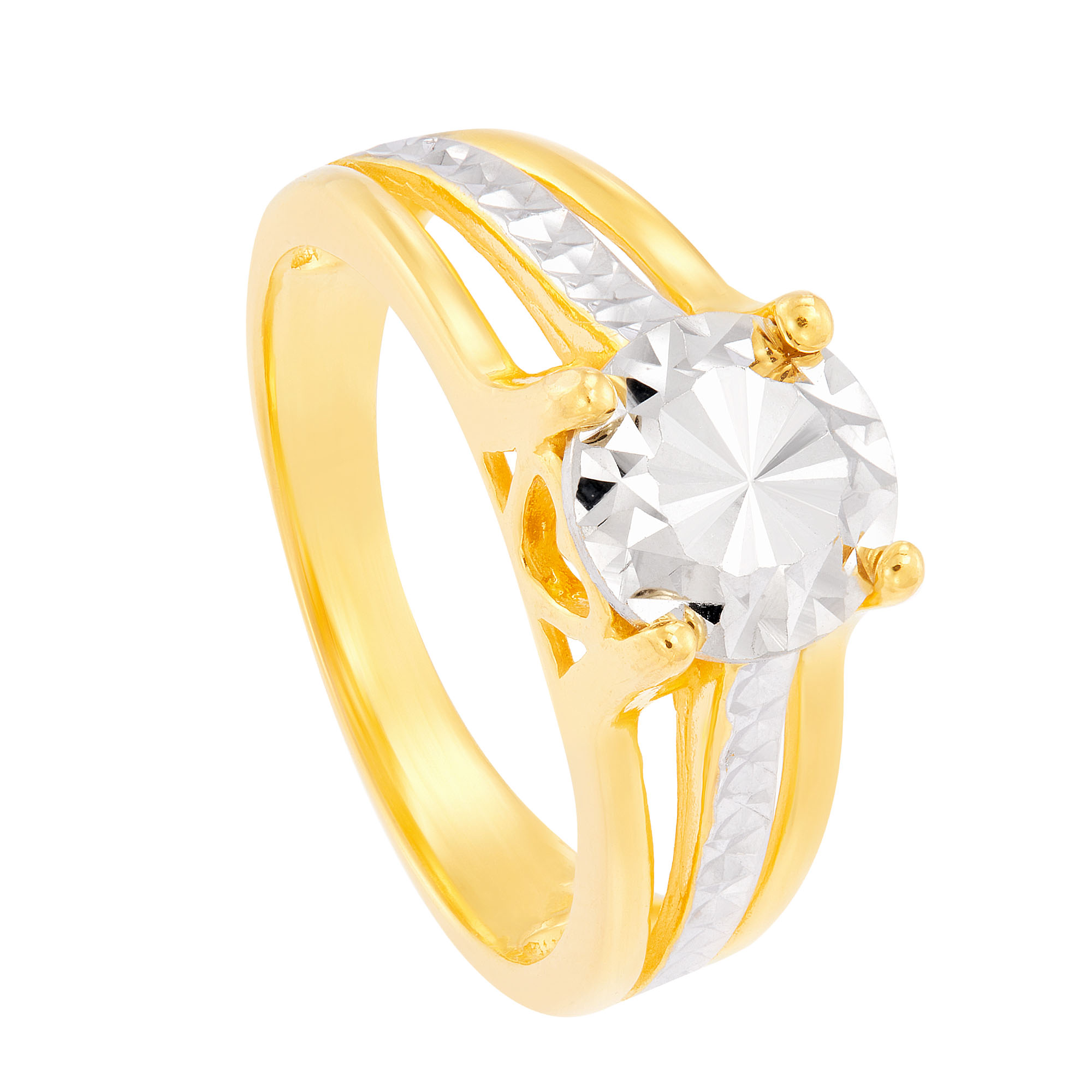 916/22K Yellow and White Gold Ring R65170422