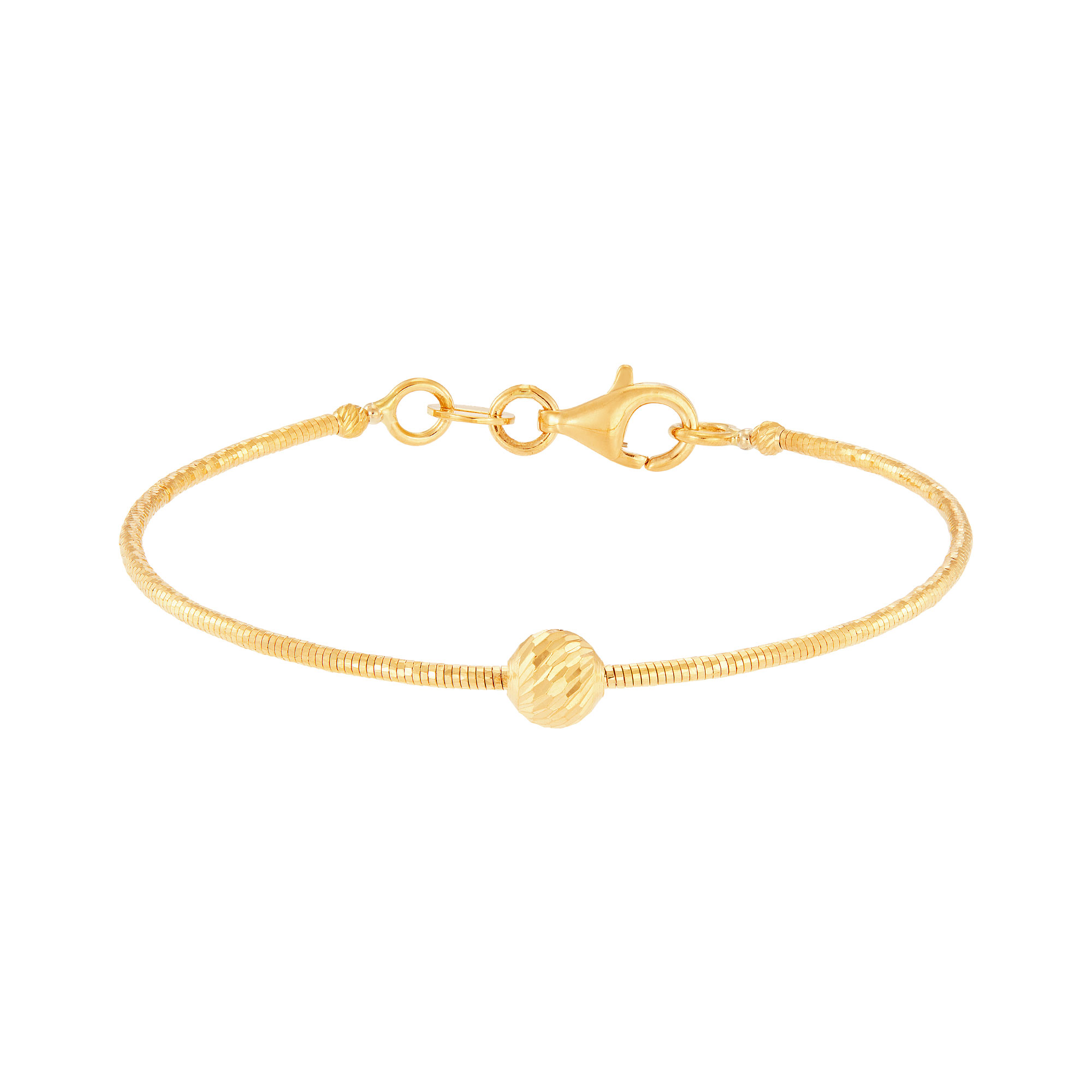 Oro Italia 916 Yellow Baby Gold Bangle GB8600(BBY)