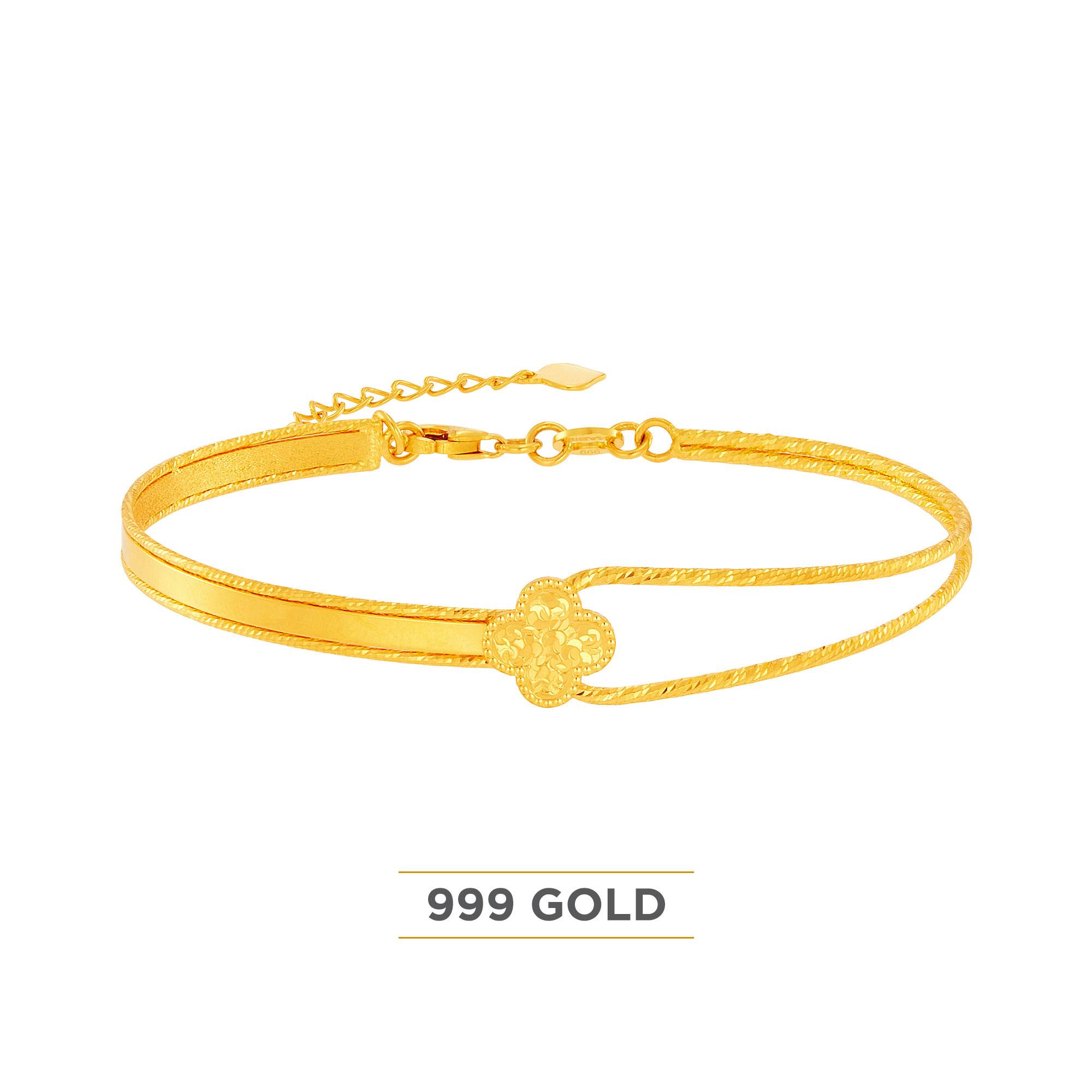 999/24K Gold Bangles - Gelang Tangan | HABIB