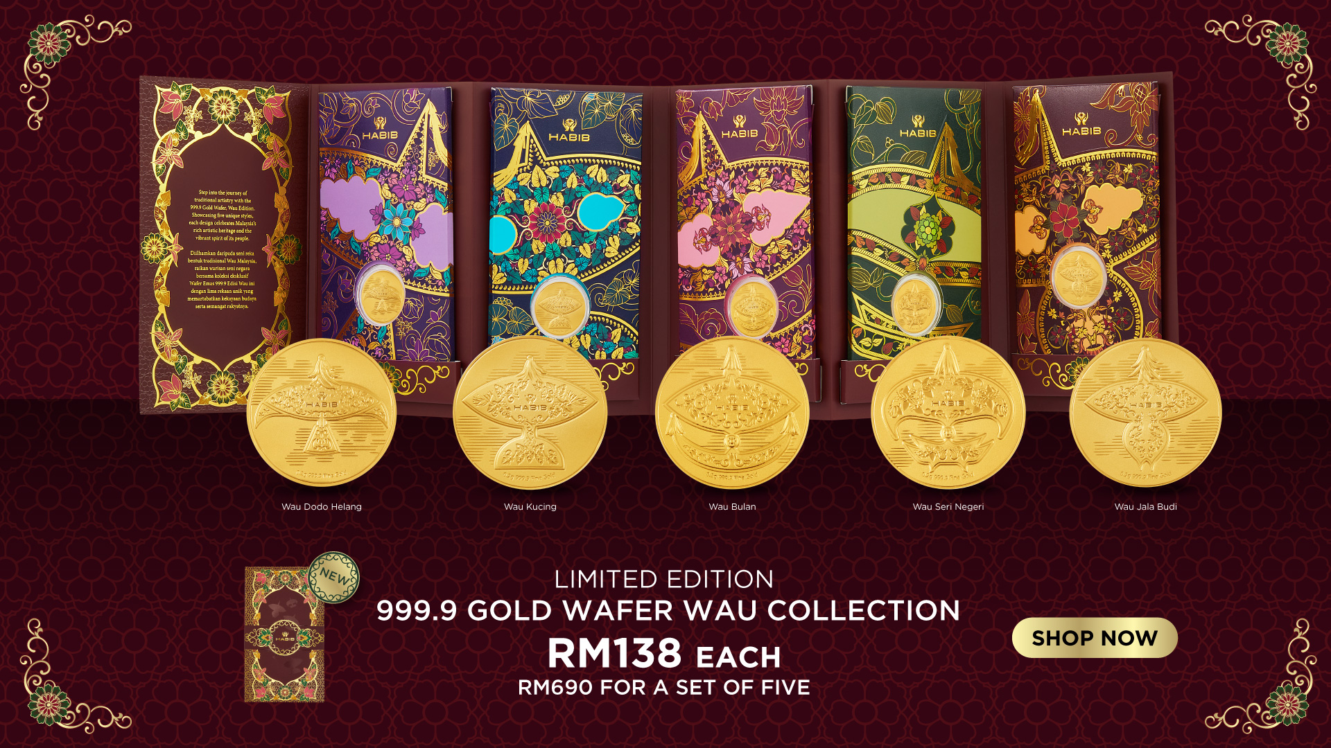 Gold Wafers - Wafer Emas | HABIB